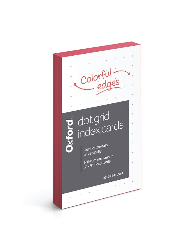 Oxford Dot Grid Index Cards