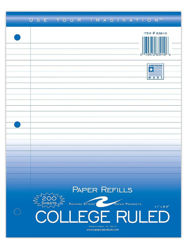 200 SHEET FILLER PAPER