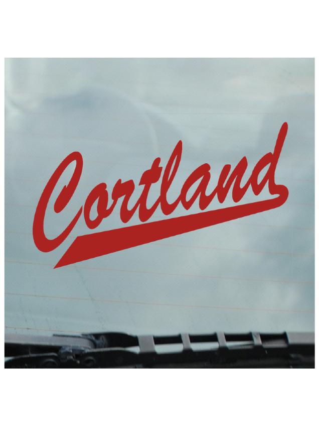 Cortland Script Decal