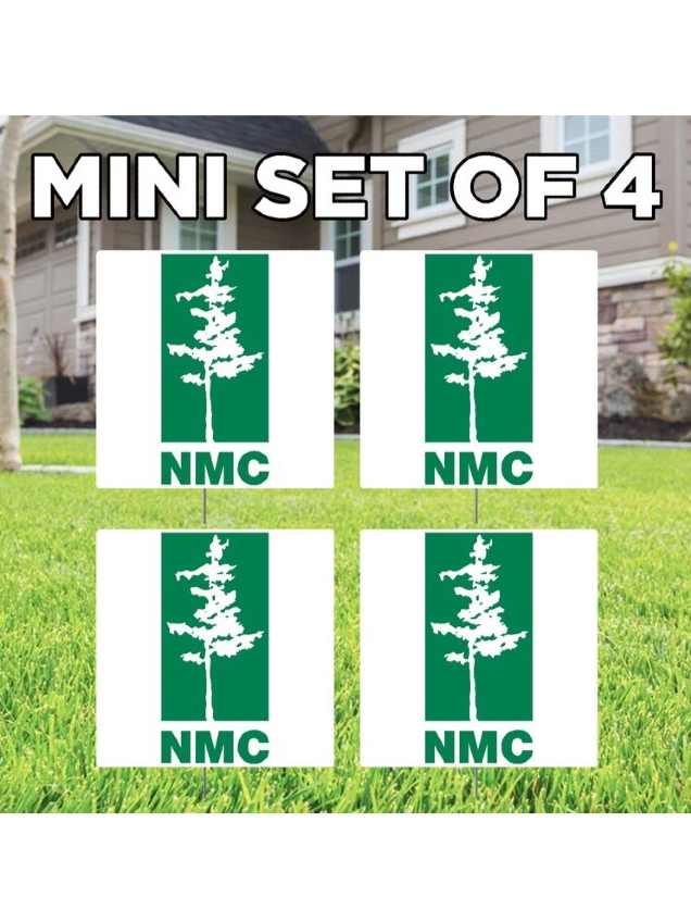 Mini NMC Yard Signs, Set of 4 - Drop Ship