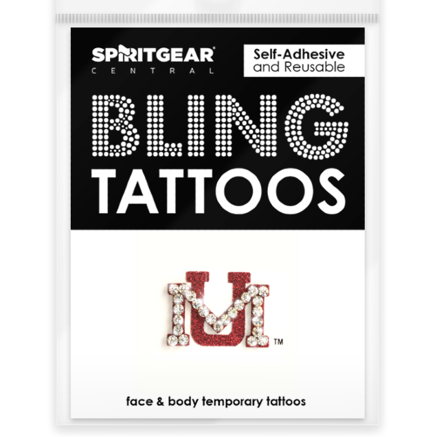 Bling Interlocking UM Face Sticker