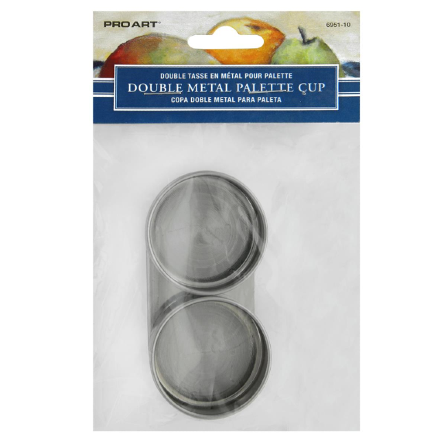 Pro Art Palette Cups Metal Double w/ Clip | MSU Bookstore