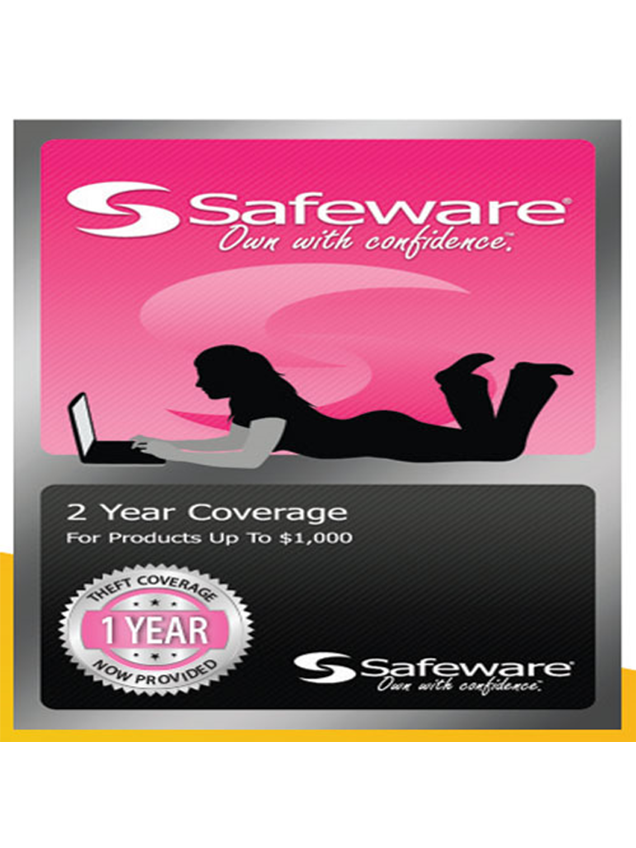 Safeware 2-Year Repair/Theft Up to 1K (Pink)