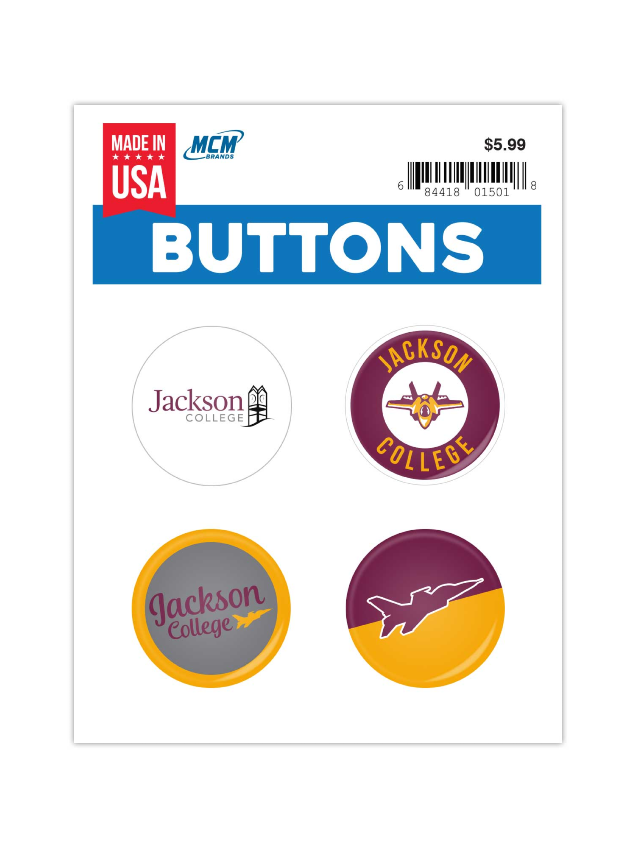 Jackson College Buttons