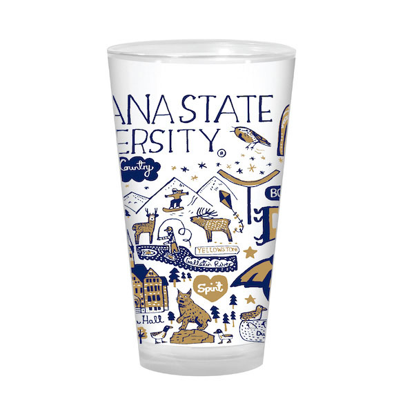Julia Gash Campus Art 16 oz Pint Glass