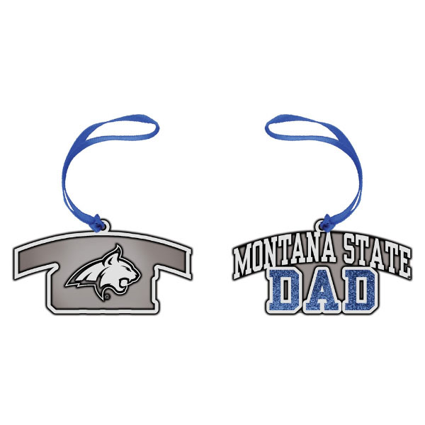Montana State Dad Glitter Pewter Ornament