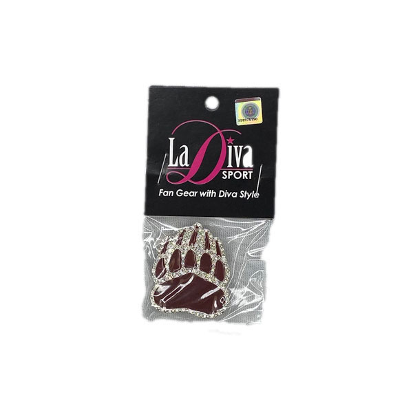 Rhinestone Griz Paw Pin