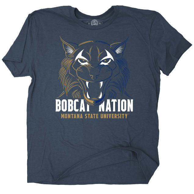 Bobcat Nation Dramatic Mascot Tee | MSU Bookstore