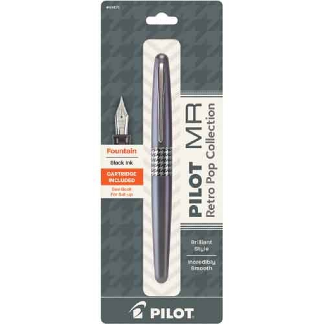 Metropolitan Retro Pop Fountain Pen, Fine Nib, Black Ink, Gray ...