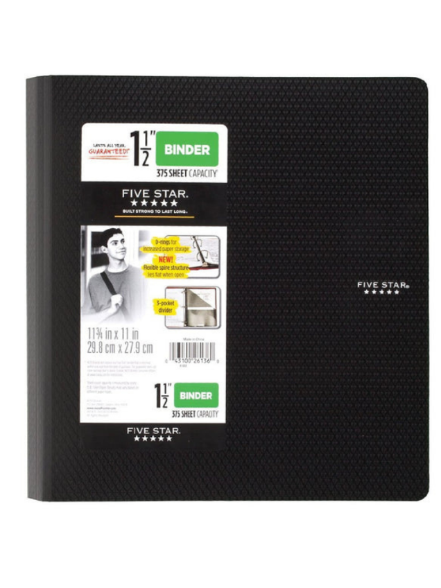 Five Star Plastic Binder