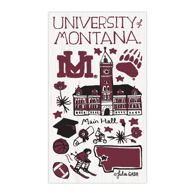Griz Paw Julia Gash Wooden Magnet
