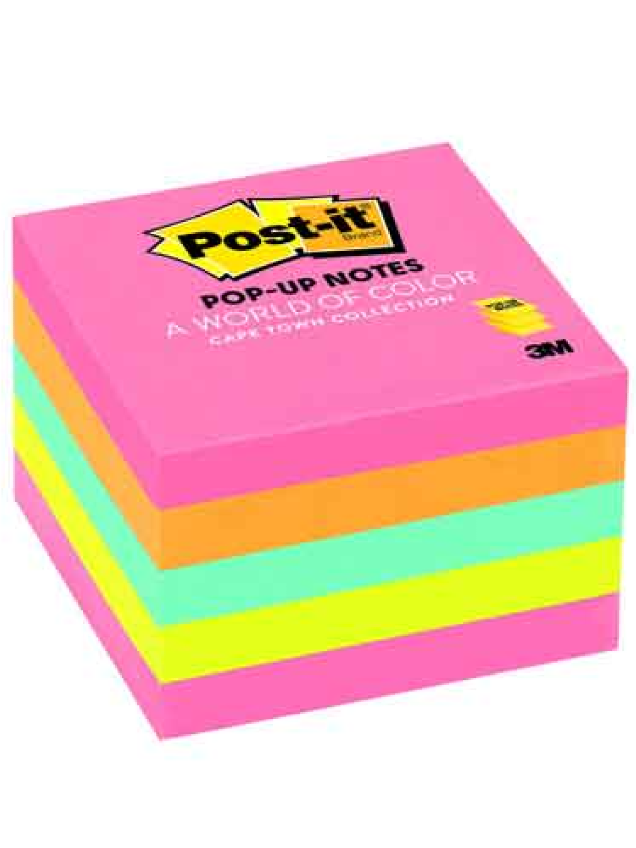Post-It Notes Cape Town Colors 3X3 5pk