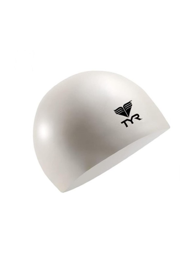 White Swim Cap
