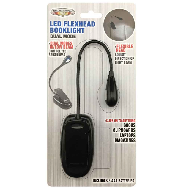 SHAWSHANK LED Booklight Flex-head Astd Colors