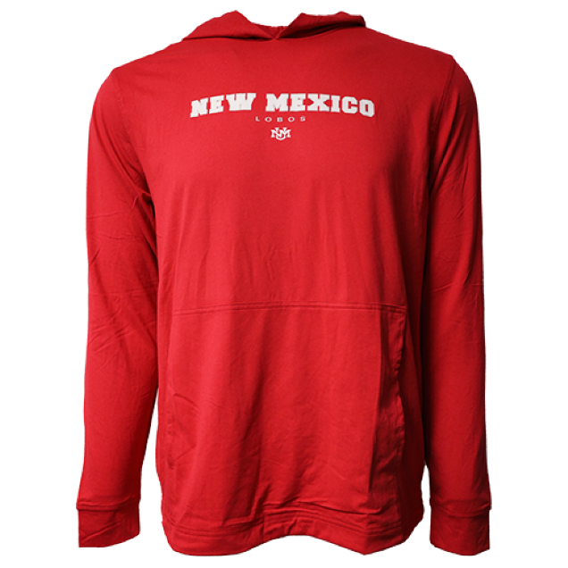 UNM Bookstore Men's Vantage Hoodie New Mexico Lobos Red