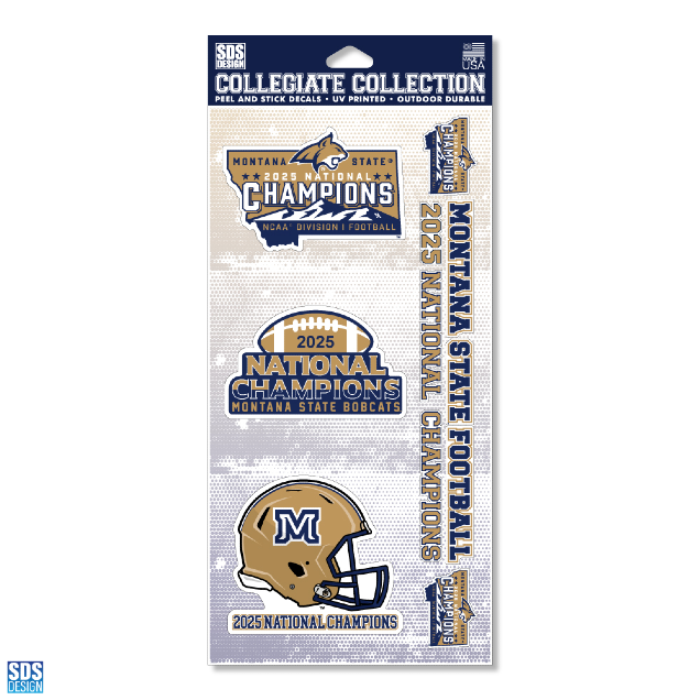 Montana State 2025 National Champions Sticker Pack | MSU Bookstore